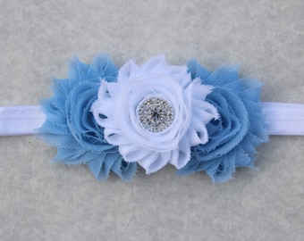 Girls blue headband | Etsy