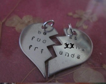 Half heart chain | Etsy