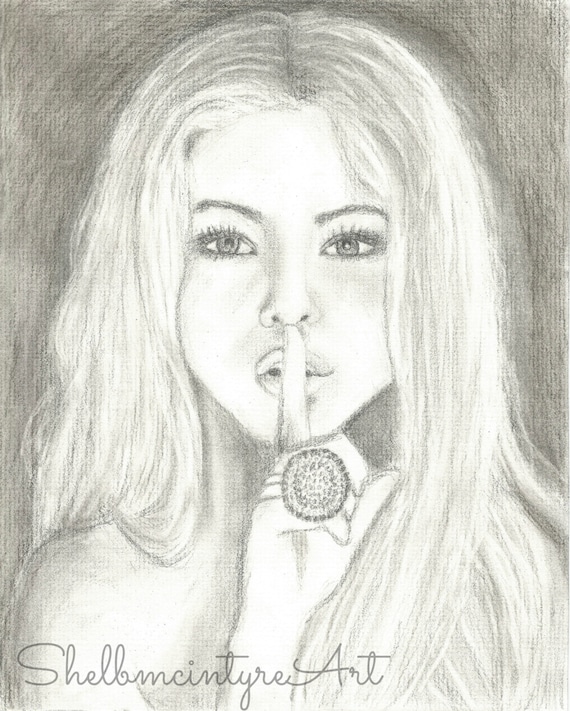 Items similar to Pretty Little Liars Alison drawing on Etsy