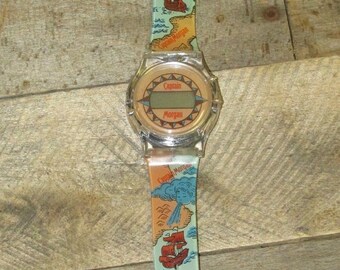 Fall CLEARANCE SALE EVENT Vintage 1990's Captain Morgan Digital Wrist Watch