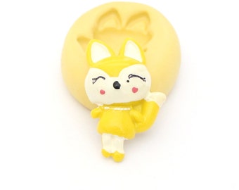 Polymer clay fox | Etsy