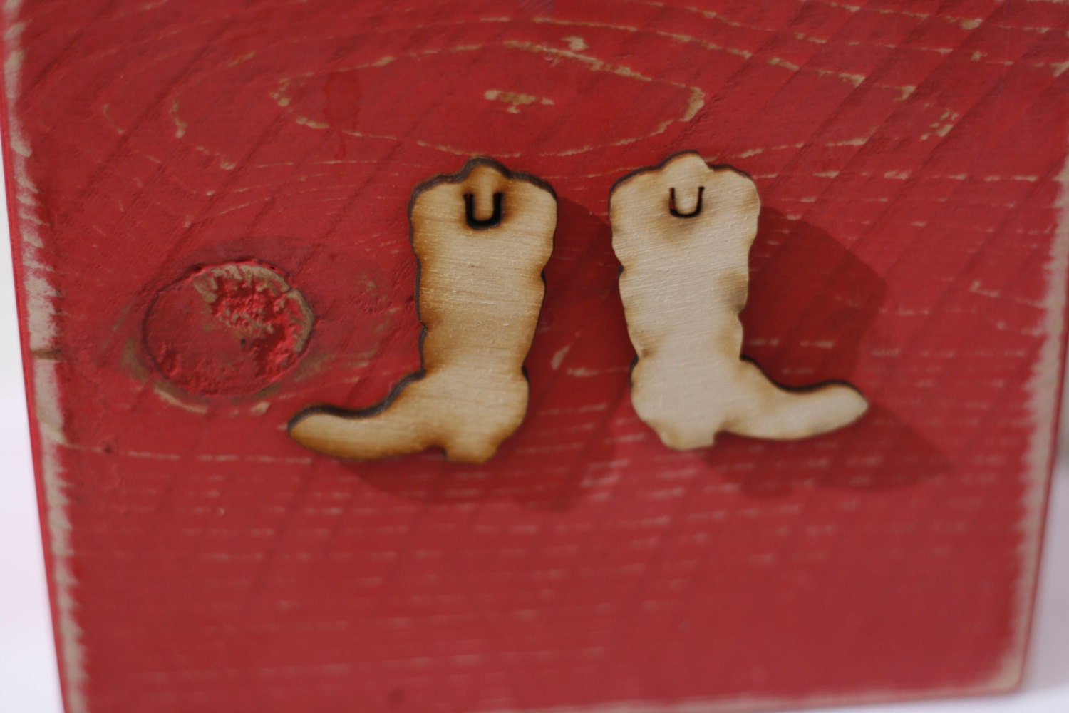 Cowboy Boots Tissue Box Cover Red Country Western by SignShack