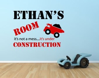 Construction decal | Etsy