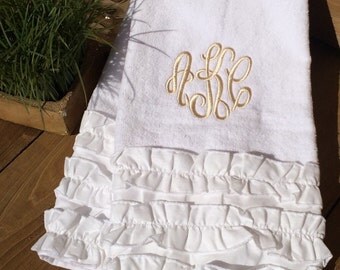 Ruffle towel | Etsy