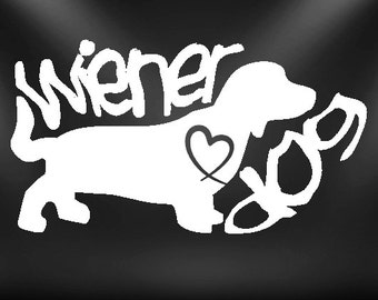Weiner dog decal | Etsy