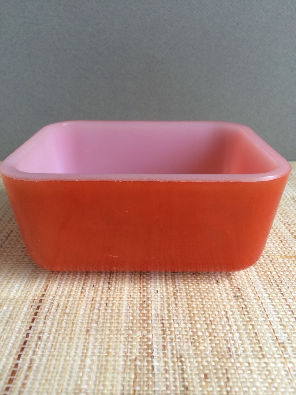 Maid of Honor ovenware | Vintage red refrigerator dish | small baking ...
