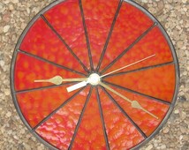 Unique stained glass clock related items | Etsy