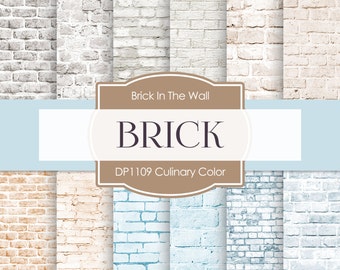 Popular items for brick digital paper on Etsy
