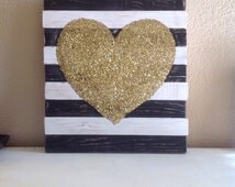 Popular items for heart wood sign on Etsy