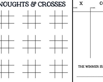 Noughts and crosses | Etsy