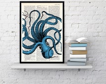 Unique turquoise octopus related items | Etsy