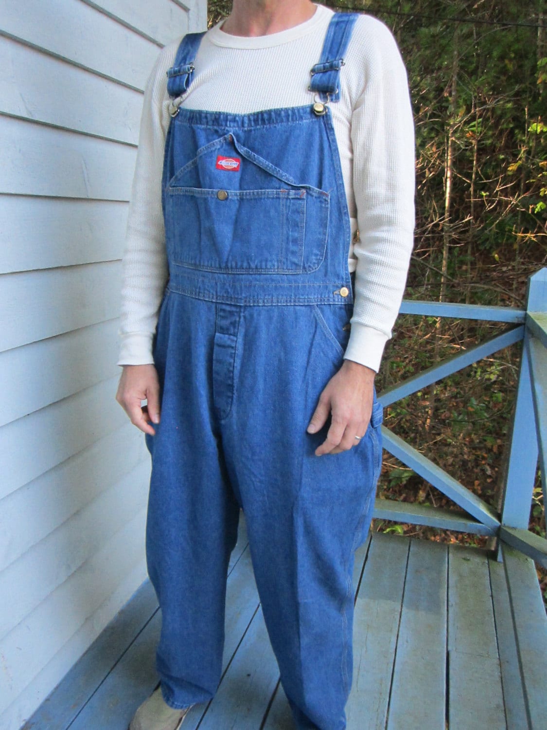 Dickies Denim Bib Overalls Xl Mens Inseam 30 By Thewordemporium