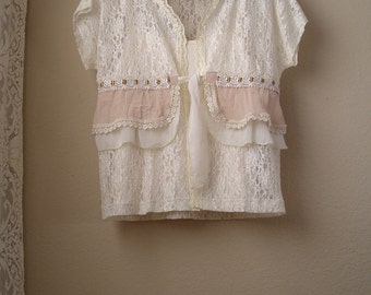 Upcycled blouse | Etsy