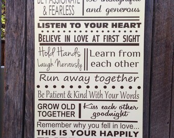 Marriage rules | Etsy