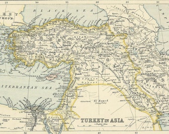 Popular items for map turkey on Etsy