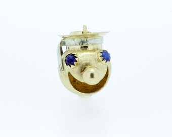 Emerald Cut Red Garnet Tab Set in 14K Rose Gold Ring