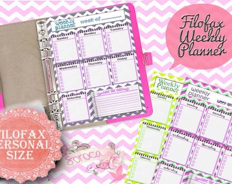 Filofax Personal printable kit pink Home by Sorocashop on Etsy