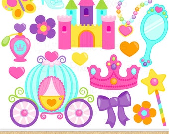 Cinderella clip art princess clipart glass slipper pumpkin