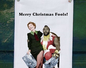 Mr. T Merry Christmas Fools! Christmas Towel Funny Towels