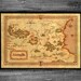 Narnia Map Poster Art Print