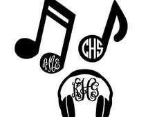 Popular items for music monogram on Etsy