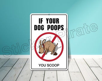 Scoop poop sign | Etsy