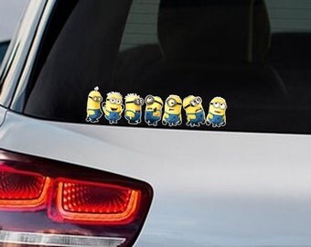 Popular items for minion car stickers on Etsy