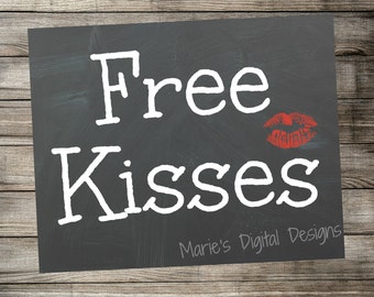 Free kisses | Etsy