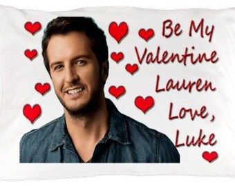Luke Bryan Sweet Dreams Valentines Day Pillowcase Personalized Bedding ...