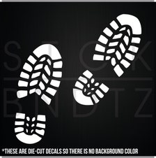 Footprints Boot Army USMC Marine Corps Sign Car Macbook Wall Window ...