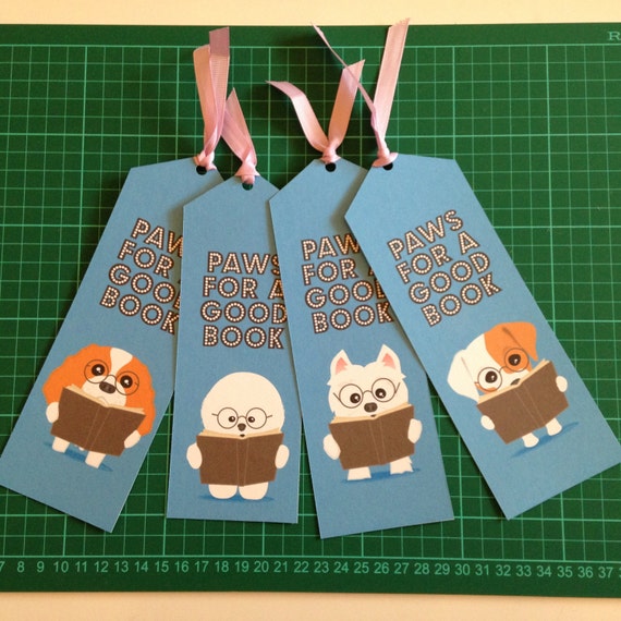 Items similar to Cute Dog themed bookmark on Etsy