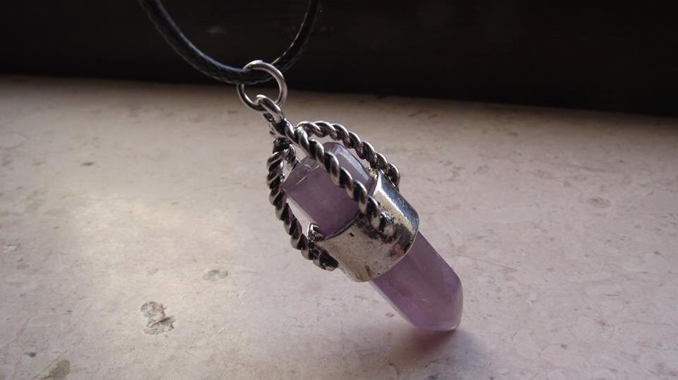 Charmed Scrying Crystal Pendant Necklace by WickedChainsOnline