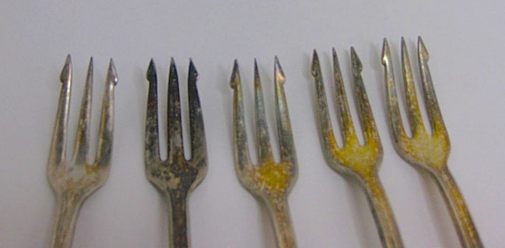 Vintage Edward Don & Co. Small Silverware Flatware Forks