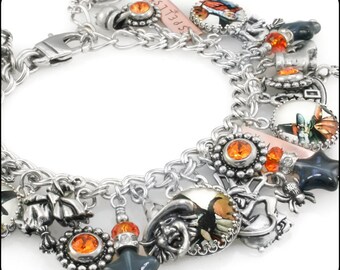 Popular items for witch charm bracelet on Etsy