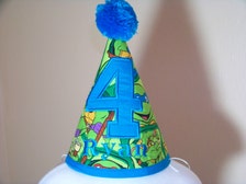 Ninja Turtle Birthday Hat Teenage Mutant Ninja Turtle Themed Party Hat