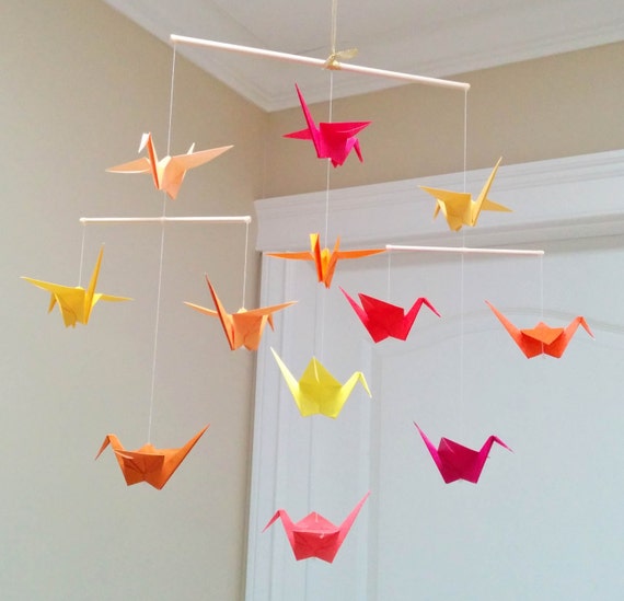 Origami Kranich Mobile Fantasiewerk