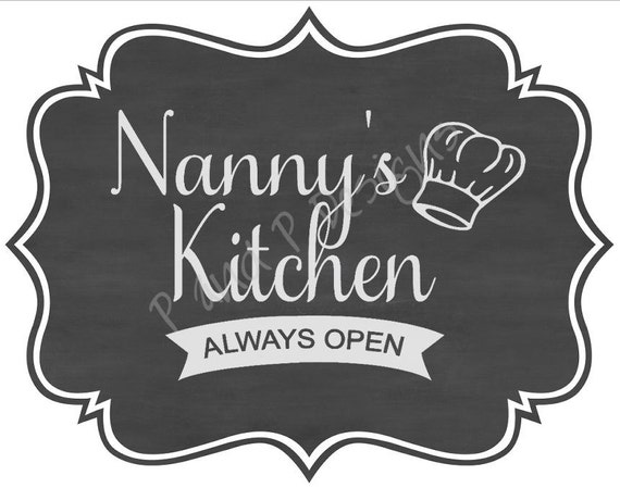 Nanny's Kitchen SVG & PNG Instant Download