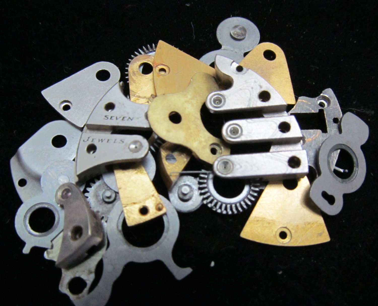 Destash Watch Clock Parts Assemblage Industrial Altered Art Steampunk ...