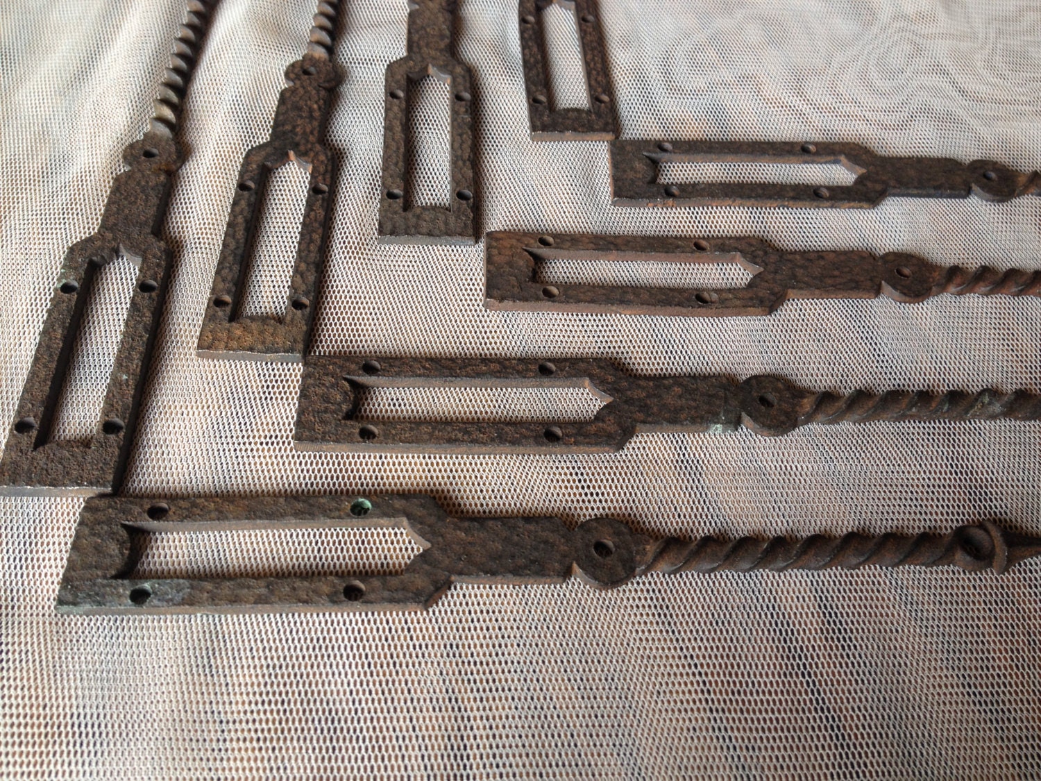 1 OLD CAST Iron STRAP, Keeler Brass K 2765,Rustic Old Iron Bluff ...