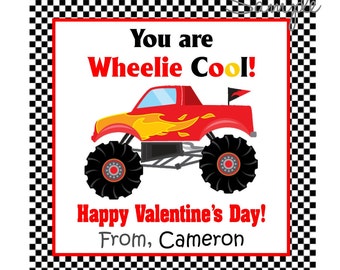 Monster truck labels | Etsy