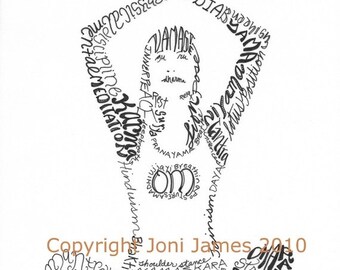 Popular items for word art calligram on Etsy