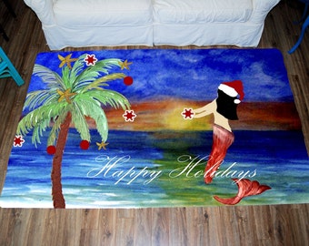 Mermaid area rug | Etsy