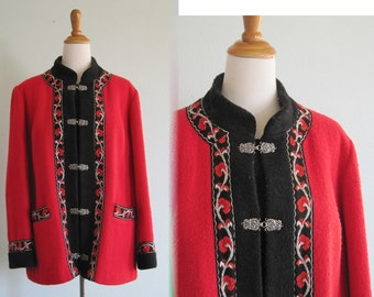 Popular items for embroidered coat on Etsy