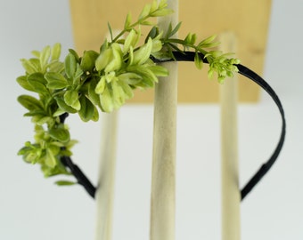 Green leaf crown | Etsy