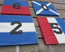 Popular items for reclaimed wood flag on Etsy