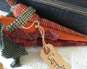 Items similar to Primitive Chenille Carrots Bowl Filler - Country ...