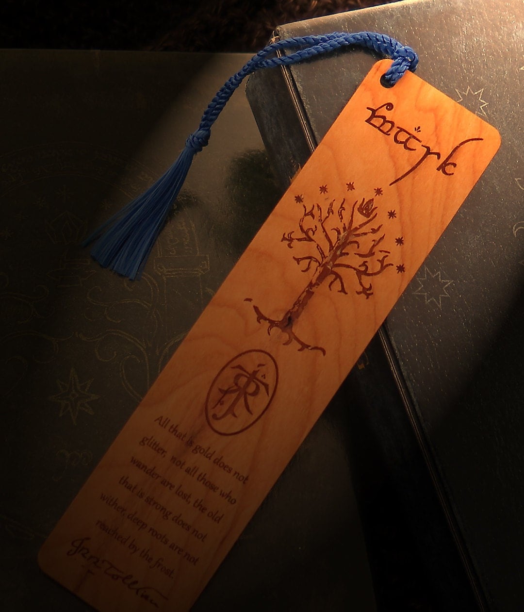 LOTR Bookmark Wood Bookmark Personalized Bookmark