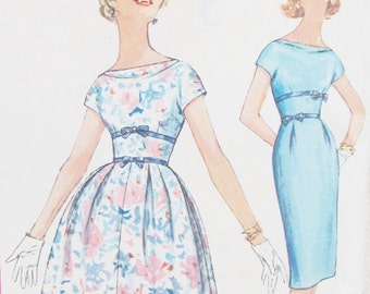 20% OFF SALE Vintage 1950's Party Dress Simplicity 2951 Pattern / Size ...