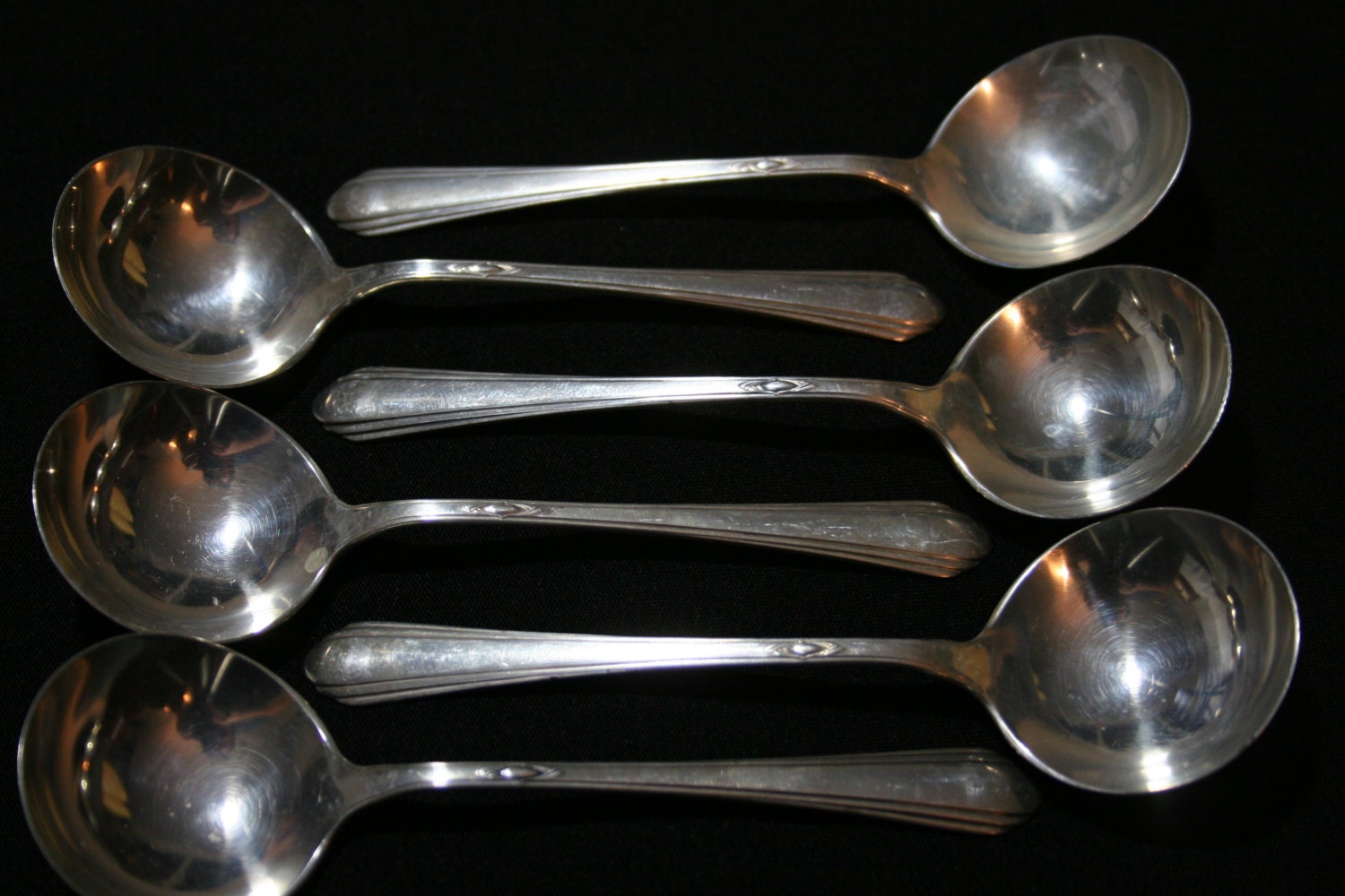 6 Sterling Silver Soup Spoons,Towle Silversmiths 1928 – Haute Juice