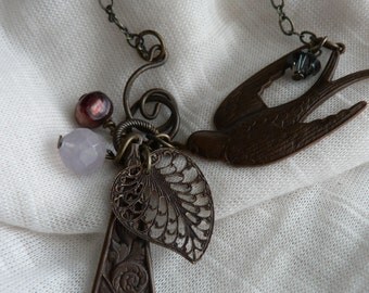 Items similar to Wonderland TEA CUP FASCINATOR - 'Clockwork Bird ...